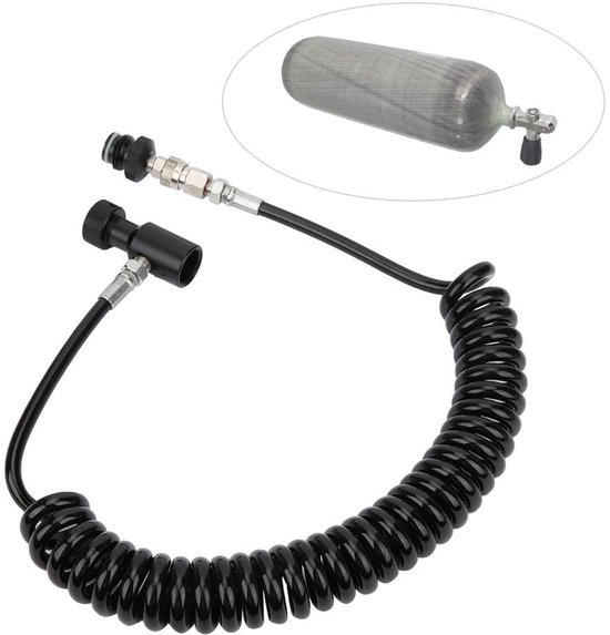 Luchtspoel Remote Controle Slang - Hogedruk 3000 PSI - Aluminium | bol
