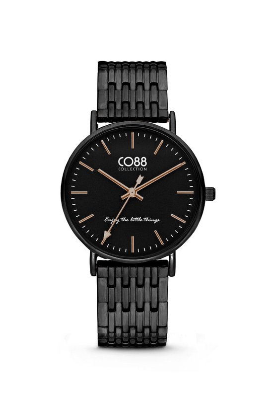 CO88 Collection 8CW-10075 - Horloge - Metalen band - zwart - Ã˜ 36 mm | bol