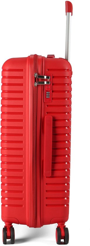 Benzi Pias Middelgrote Koffer 65 cm - 58 liter - Rood | bol
