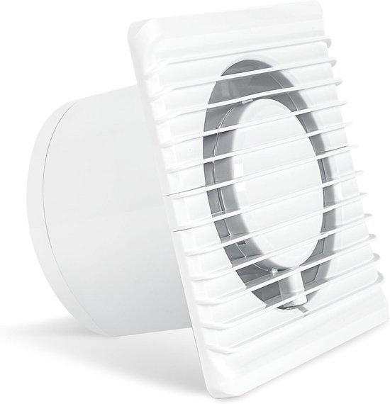 Stil Ventilatieset 100 mm met Ventilator en Weerbestendig Rooster | bol