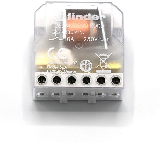 Impulsrelais 4 Sequenties Elektrisch 2 Contacten DIN-Rail Montage 230V ...
