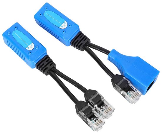 Poe + Splitter Ipcampower Poe Combiner Splitter Adapter Abs 2 Stuks ...