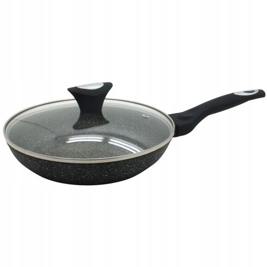 Marmite Pan met Deksel 26cm - Graniet Marmer Coating | bol