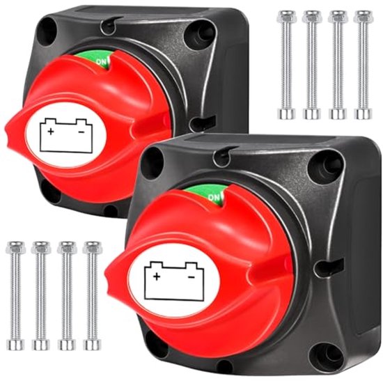 Accu-scheidingsschakelaar 12V 24V 48V - 2 stuks ...