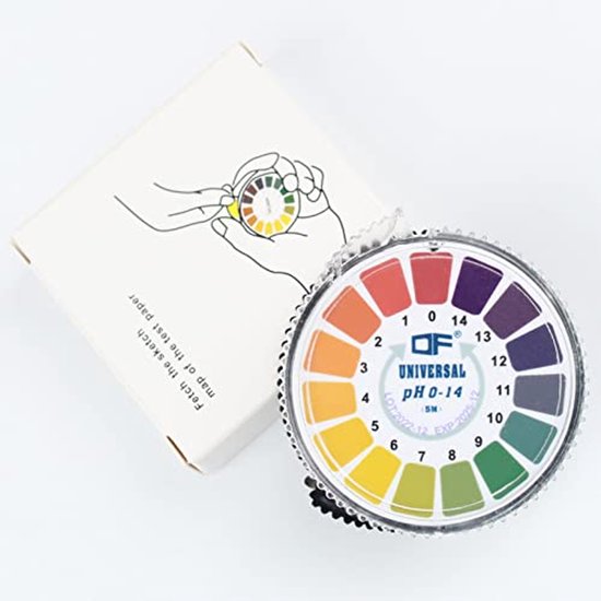 pH-teststrips 5m - meetbereik 0-14, pH-papier voor drinkwater, lakmoes ...