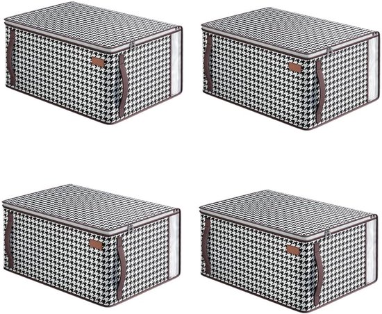 Grote Opbergdozen met Deksel - 4 Stuks - Opbergdozen voor Organiseren ...