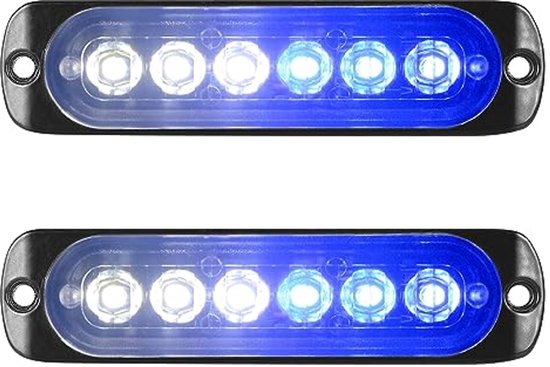 LED-waarschuwingslampen Stroboscoop 4.3 Inch - 12V/24V Noodverlichting ...