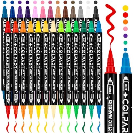 Acrylverf Stiften Set Met 26 Kleuren Voor Creatieve Projecten | bol