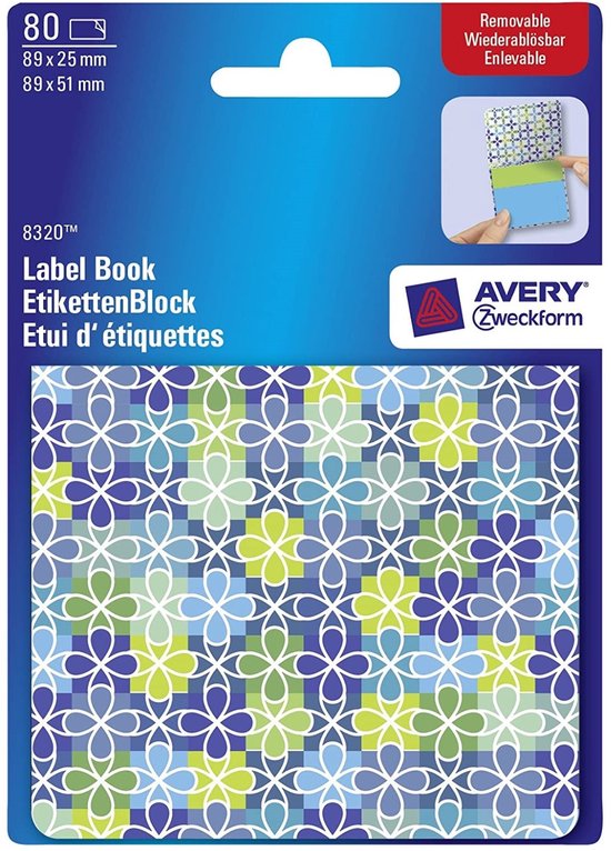 80x sticky notes in labelblok blauw/groen | bol