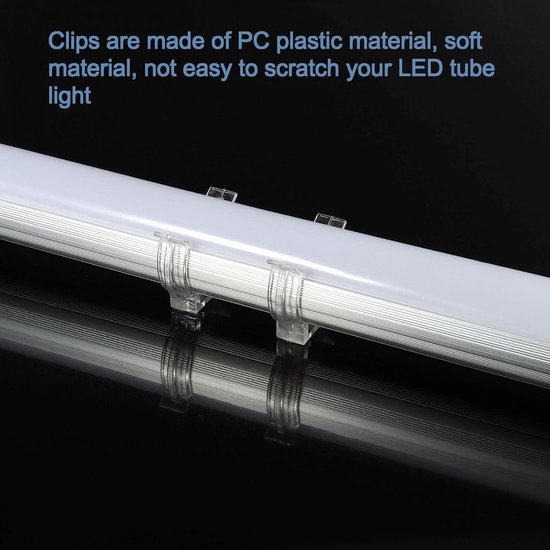 Allecto plus - 25 Stuks T5 U Clips voor TL Buis Montage - LED Gloeilamp ...