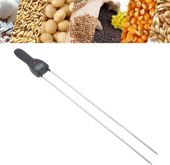 Portable Hay Moisture Meter, Hay Bale Tester with Probe, Digital Grain ...