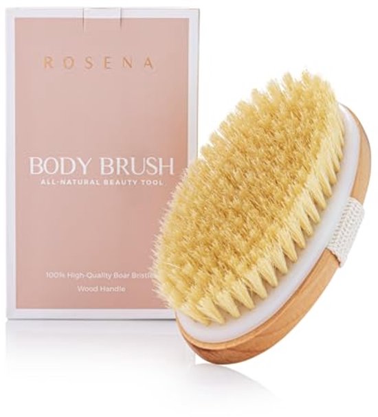 Droog borstelen lichaamsborstel voor exfoliatie en ...
