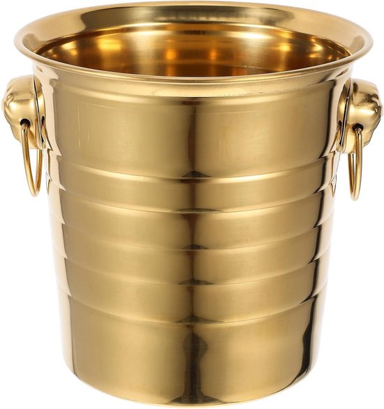 IJs-emmer voor bier en wijn - 5 liter, badkuip vorm, goud kleurig ...