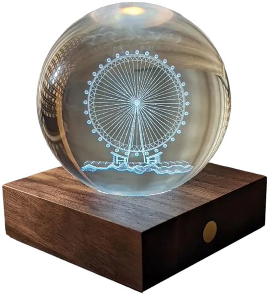 AMBER CRYSTAL LIGHT 3D LASER FERRIS WHEEL MULTICOLOR GINGKO | bol
