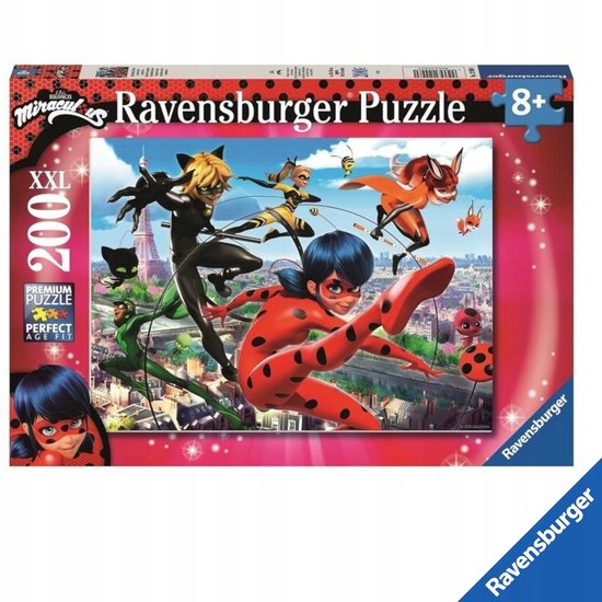 Ravensburger Puzzel 200 Stukken Miraculous: Ladybug & Cat Noir XXL | bol