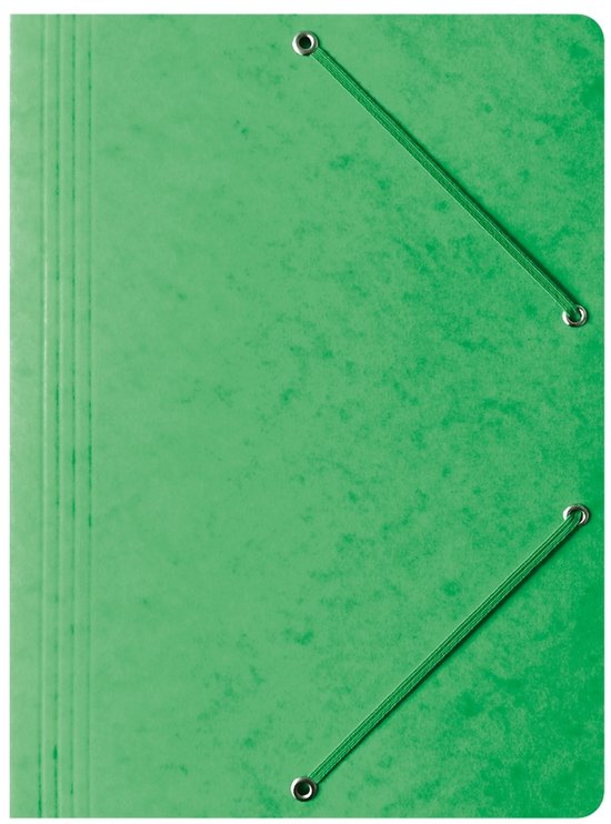 Bantex A4 map met elastiek, groen, 1 st | bol