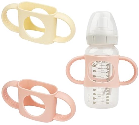 Baby Bottle Handles - Silicone Sippy Cup Handle for Wide Neck Bottles ...
