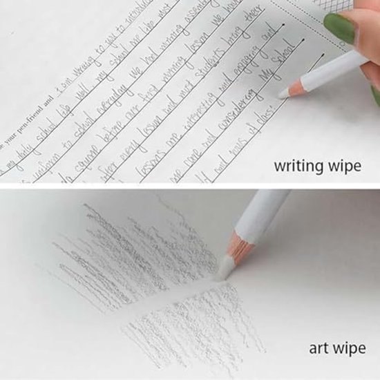 Eraser Pencils Set for Artists, 6pcs Wooden Sketch Eraser Pen for ...