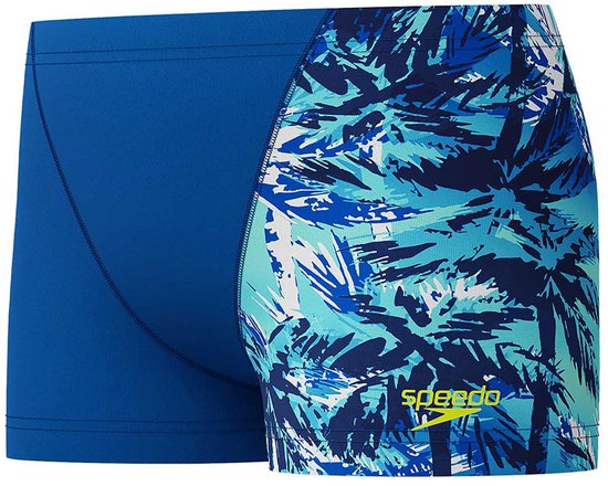 Speedo Digital Allover V-cut Zwemboxer Blauw 9-10 Years Jongens | bol