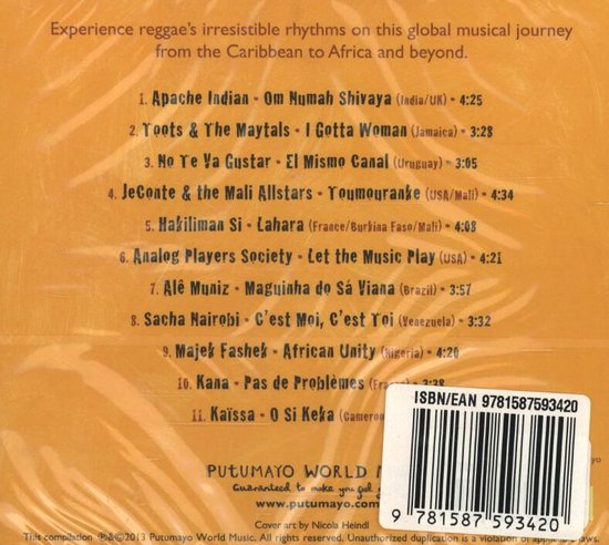 PUTUMAYO PRESENTS: WORLD REGGAE, Various | CD (album) | Muziek | bol.com