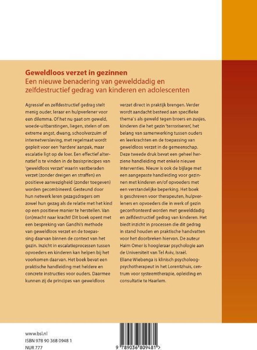 Geweldloos verzet in gezinnen | 9789036809481 | H. Omer | Boeken | bol