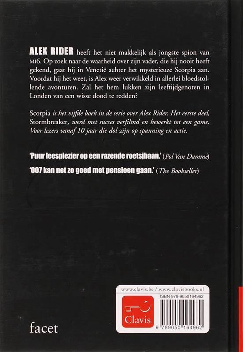 Alex Rider 5 - Scorpia, Anthony Horowitz | 9789050164962 | Boeken | bol.com