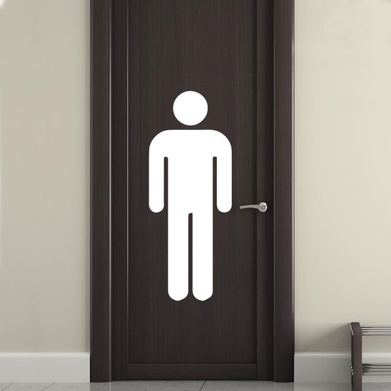 Toilet stickers man / wc sticker | bol