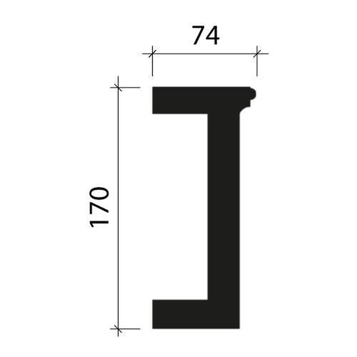 Fries Profhome 403302 Gevel profiel Sierlijst Lijstwerk modern design ...