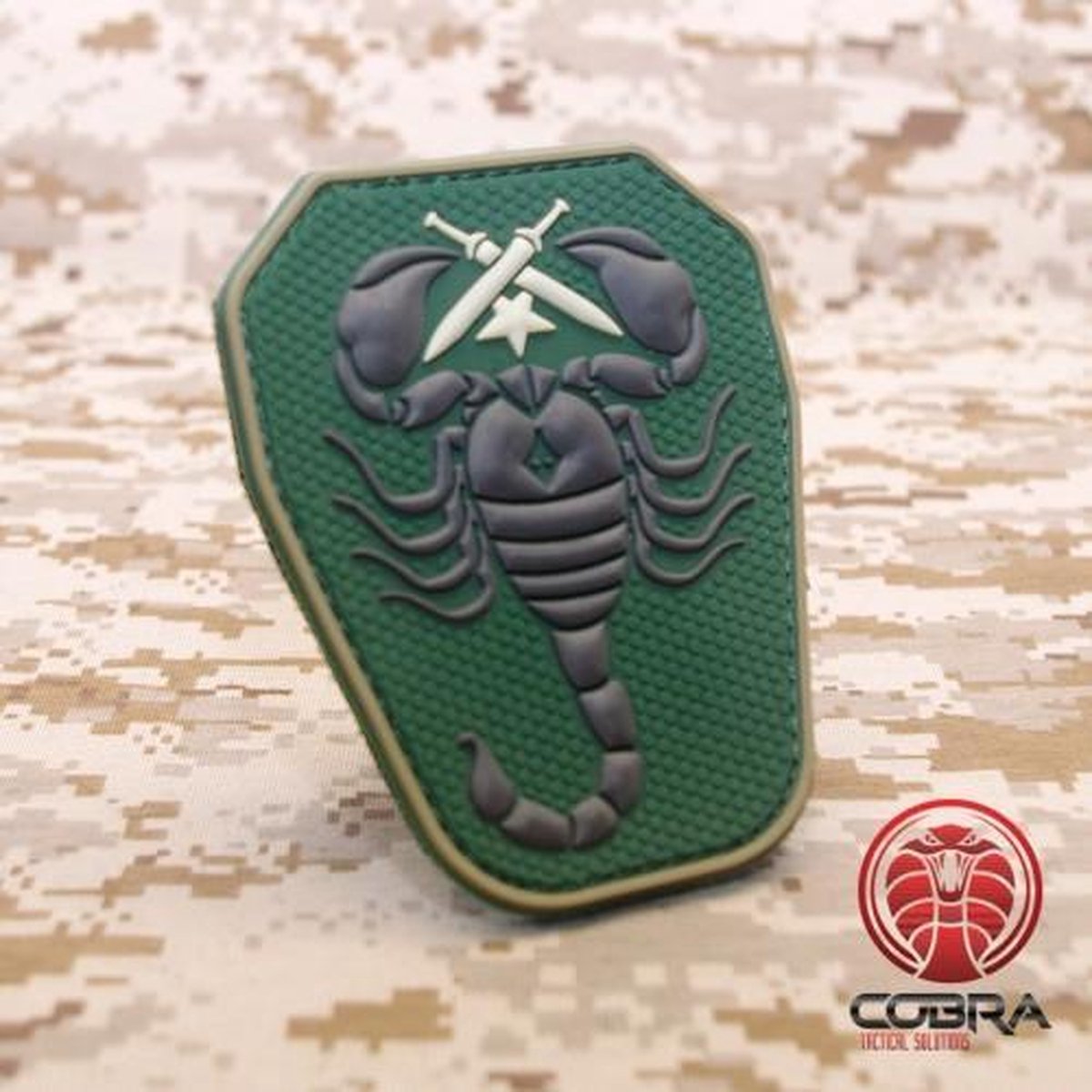 43 Scorpion Unit US Army militaire PVC patch embleem groen met velcro ...