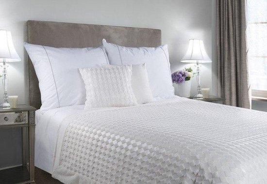 Beddensprei_sprei_kleur_Wit_200X220cm_100% POLYESTER_ | bol.com