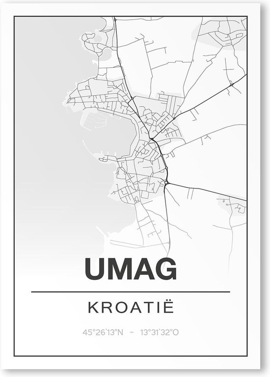 Poster/plattegrond UMAG - 30x40cm | bol