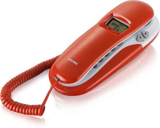 Brondi KENOBY CID Analoge telefoon Rood, Wit Nummerherkenning | bol