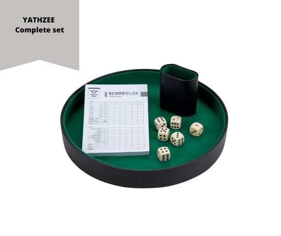 Yahtzee set - Complete set - NL scoreblok (100x) - 6x dobbelstenen ...