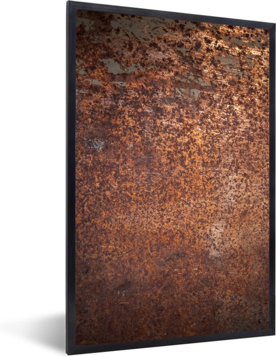 Fotolijst incl. Poster - Staal - Roest - Brons - Structuur - 20x30 cm ...