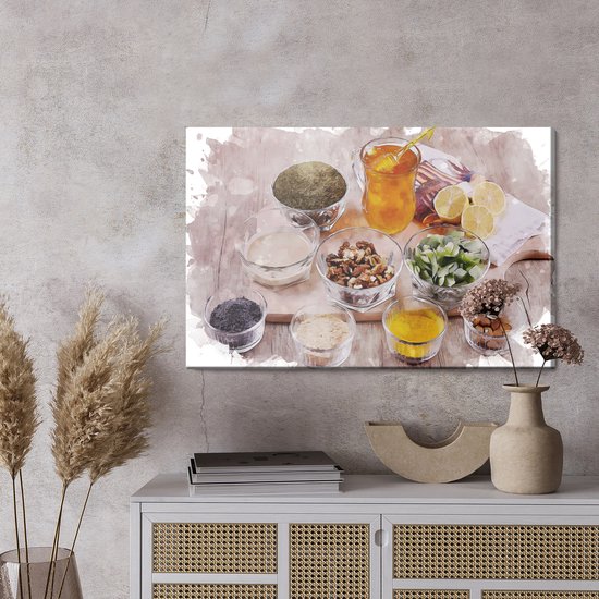 Schilderijkoning - Canvas Schilderij - 100 x 70 cm | bol.com