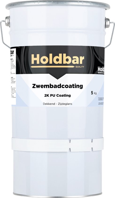 Holdbar Zwembadcoating Gebroken Wit (RAL 9010) 5 kg - Zwembadverf ...