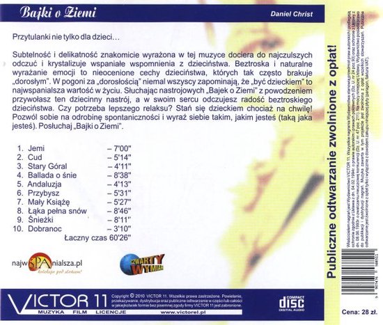 Bajki o Ziemi - Daniel Christ [CD], Daniel Christ | Muziek | bol