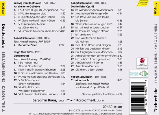 Benjamin Bruns, Karola Theill - Robert Schumann, Ludwig van Beethoven ...