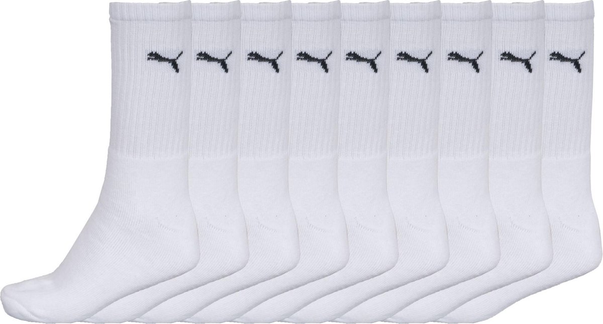 Puma D Basic Sport Sportsokken - Maat 35-38 - Unisex - wit 9-pack | bol.com