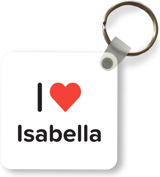 Sleutelhanger - Uitdeelcadeautjes - I love - Isabella - Meisje ...