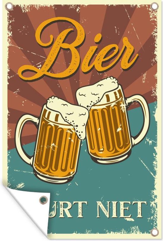 Tuinposter - Tuindoek - Tuinposters buiten - Mancave - Bier - Bier ...