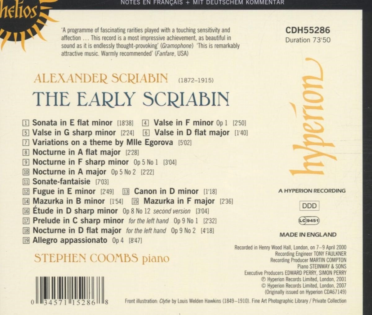 Stephen Coombs - The Early Scriabin (CD), Stephen Coombs | CD (album ...