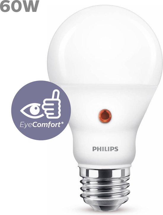 Philips Sensor LED Lamp 60W E27 Warm Wit | bol