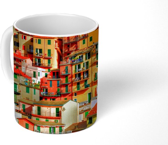 Mok - Koffiemok - Gekleurde huizen in Cinque Terre - Mokken - 350 ML ...