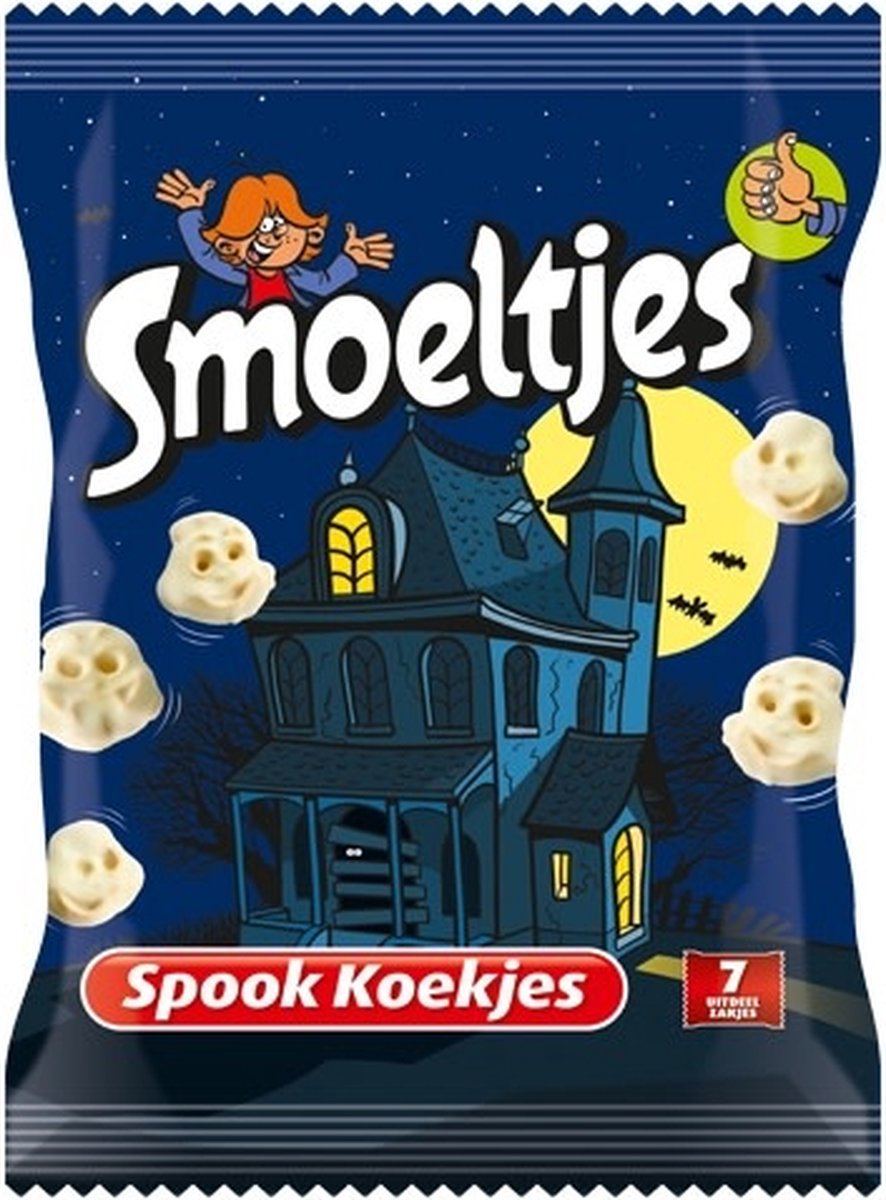 Smoeltjes Witte Chocolade Spookjes Grootverpakking - 63 uitdeelzakjes ...