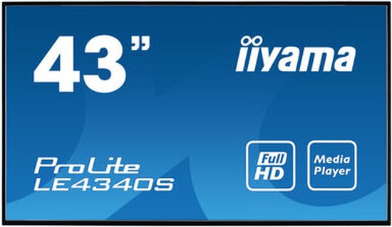 iiyama LE4340S-B3 - Full HD VA monitor - 43 Inch - Beeldkrant | bol.com