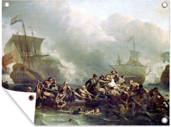 Tableau de jardin La bataille de Texel - tableau de Ludolf van ...