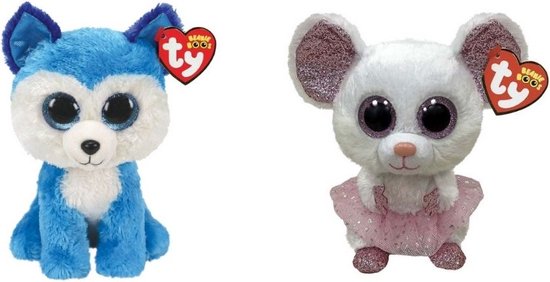 Ty - Knuffel - Beanie Boo's - Prince Husky & Nina Mouse | bol.com