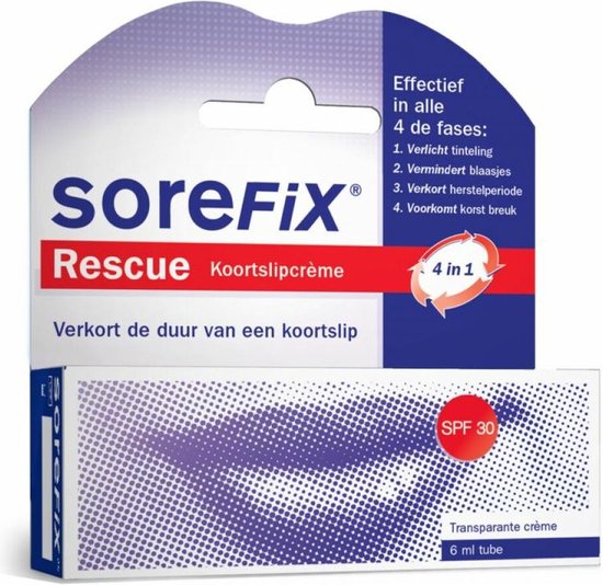 24x Sorefix Rescue Koortslipcreme 6 ml | bol