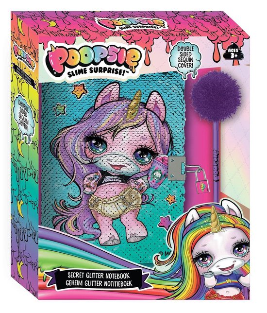 Poopsie Notitieboekset Omkeerbare Pailletten A5 Papier Blauw | bol.com